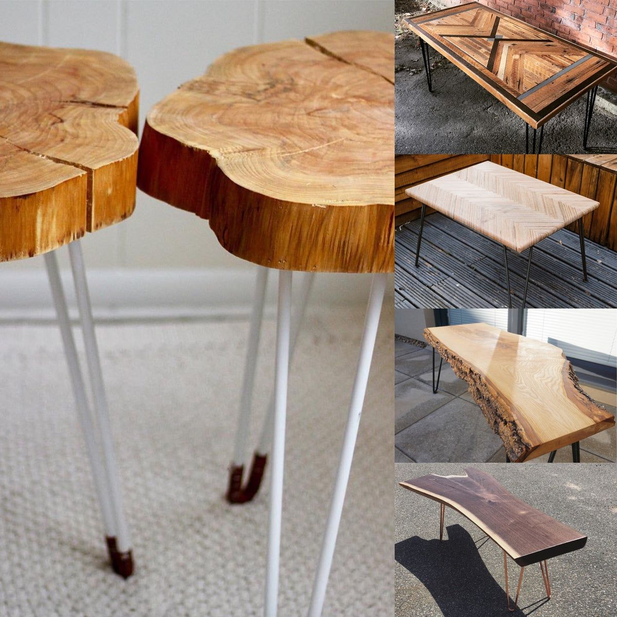 5 inspiring wooden tables with hairpin legs