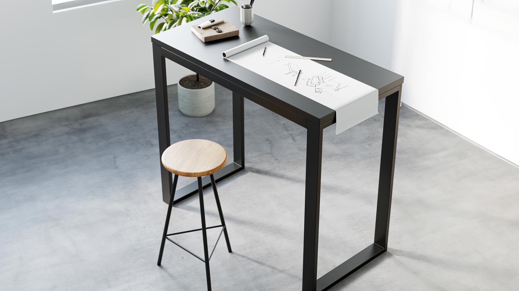 Bar Table Legs | Tall Table Legs | The Hairpin Leg Co.