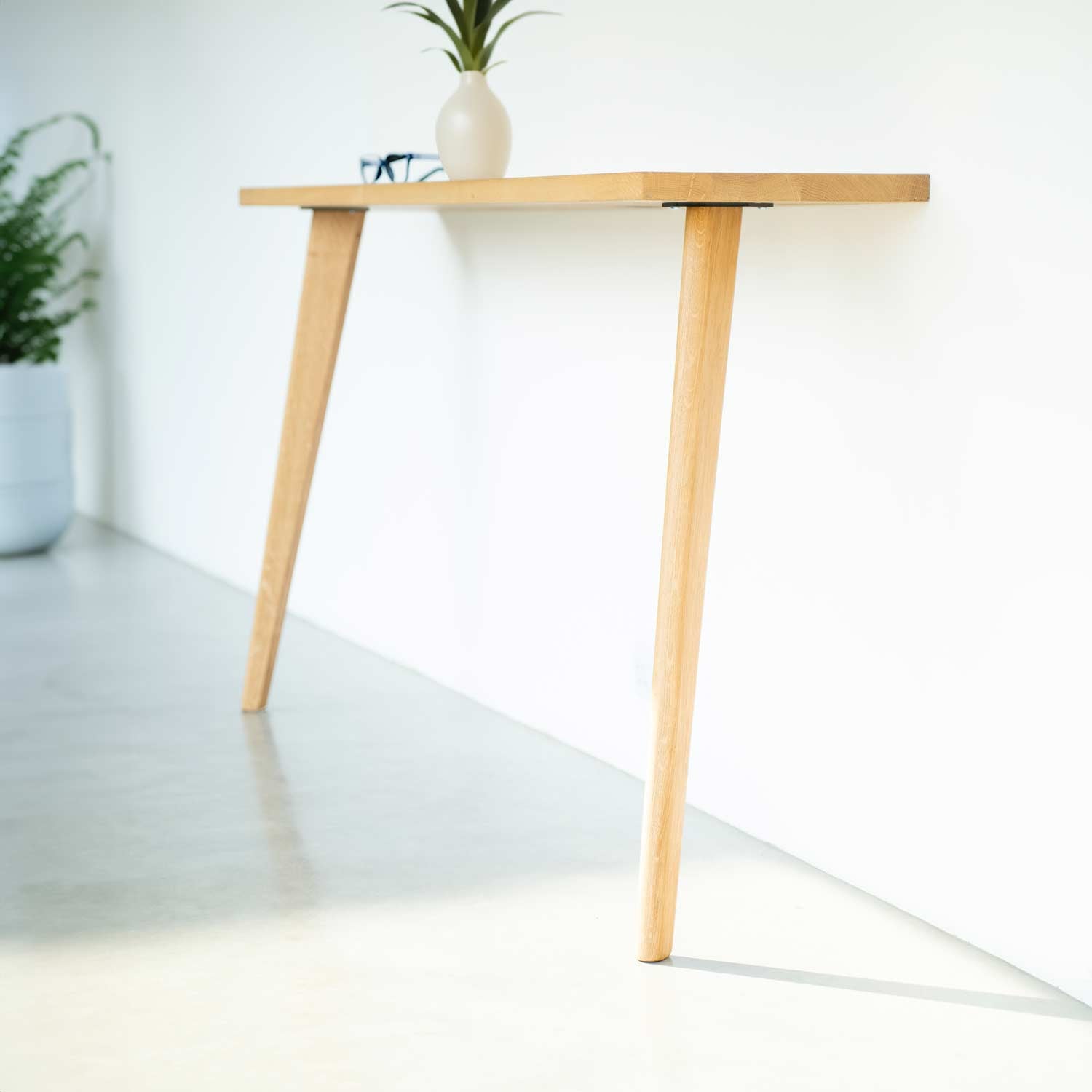 86cm Tapered Oak legs - (2 Pack)