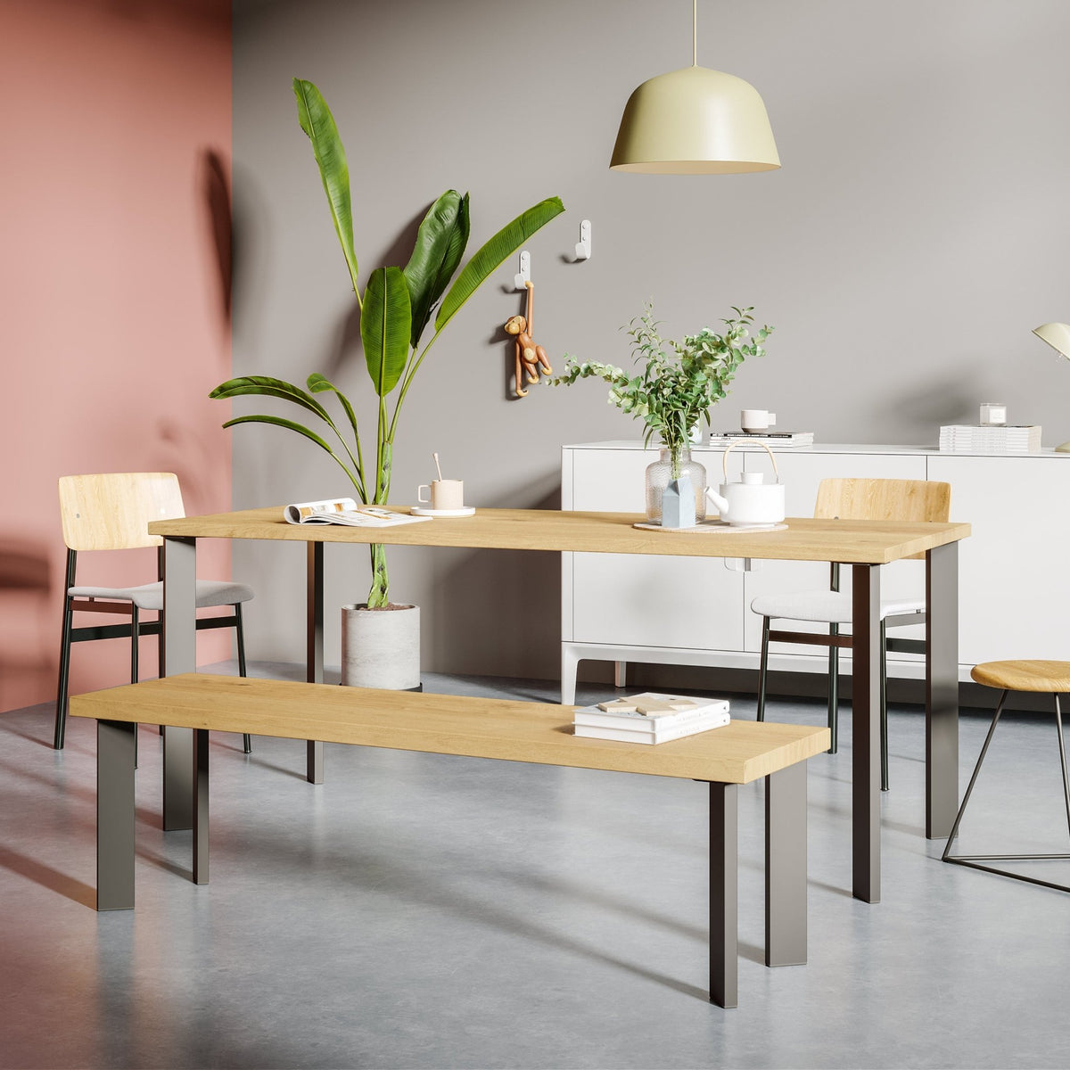 Single Pin Box Table Section Legs | Scandinavian Inspired Furniture