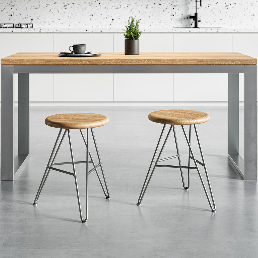 Scandinavian Style Metal Stool Base | The Hairpin Leg Co.