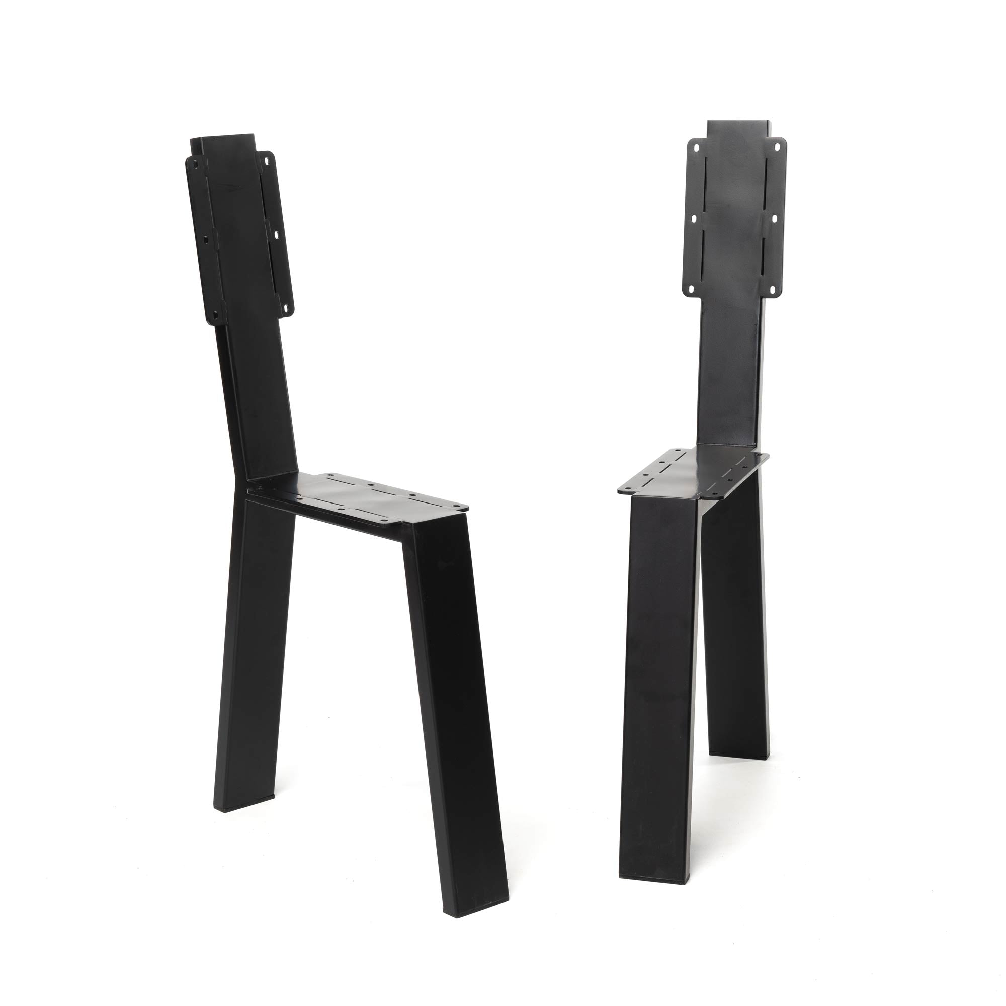 Industrial Style Bench Legs with Back Support