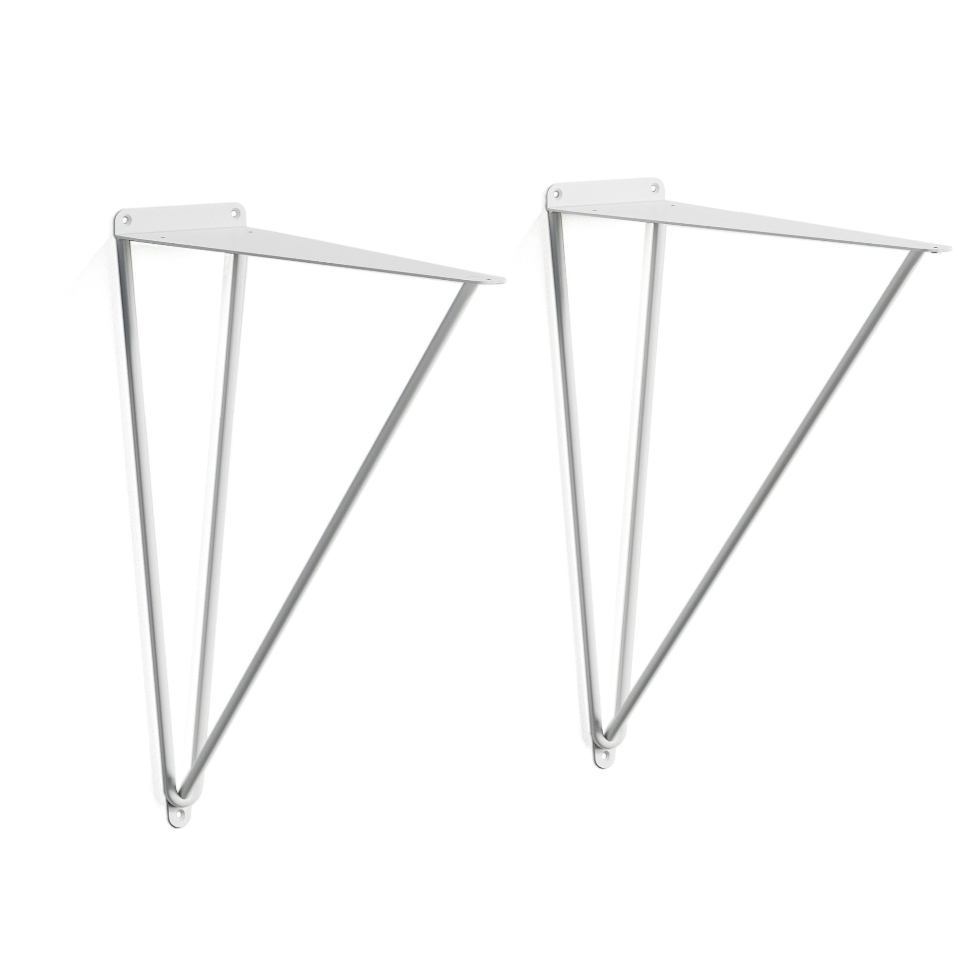 Wall Mounted Prism Desk Brackets | Black & White