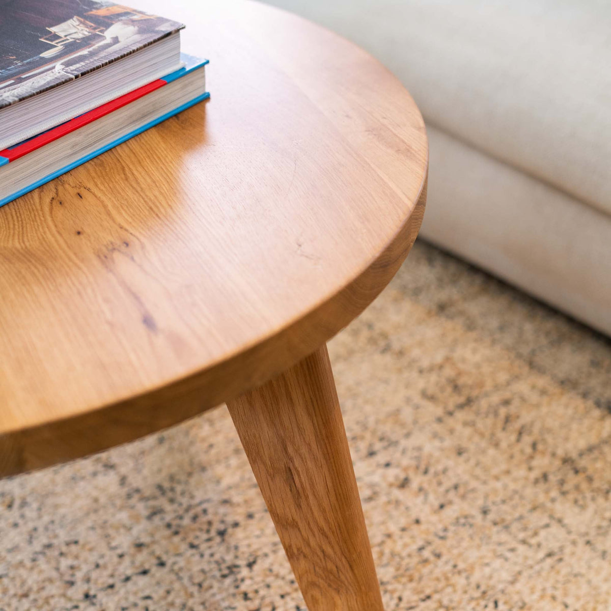 Round Solid Oak Table Top