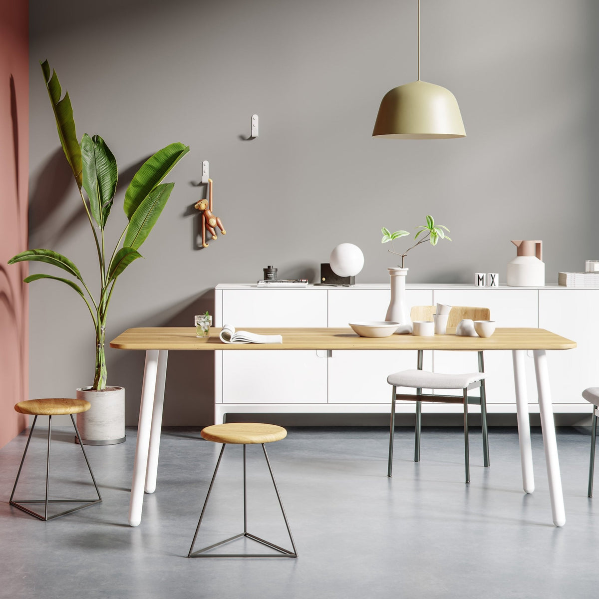 Single Pin Round Section Legs | Round Steel Table Legs