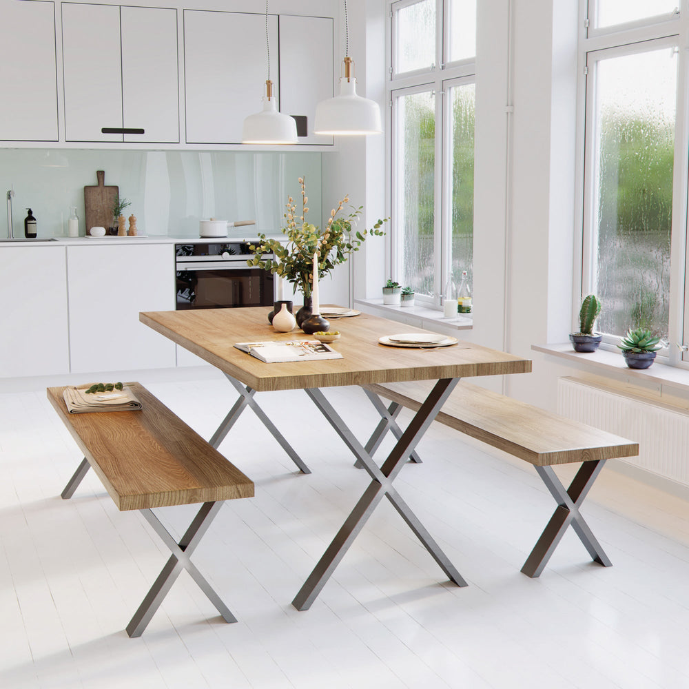 X - Frame Table Legs | Handcrafted | FREE Next Day Delivery